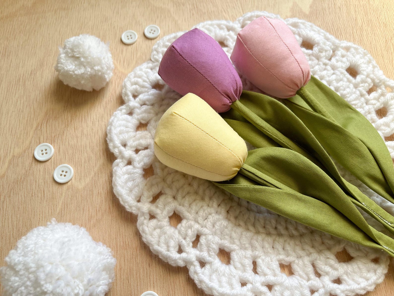 Tulip Sewing Pattern, DIY Fabric Flower (PDF Pattern) - Etsy
