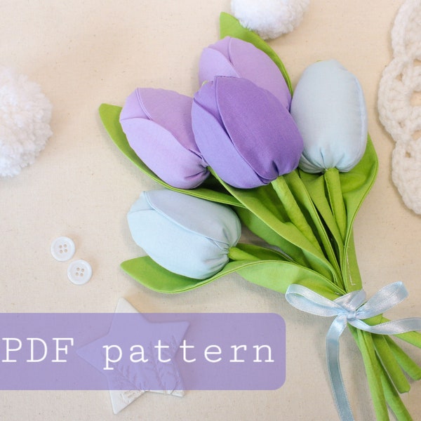 Fabric Tulips - Etsy