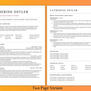 Resume Template, Professional Modern Resume Template for Word, Modern ...