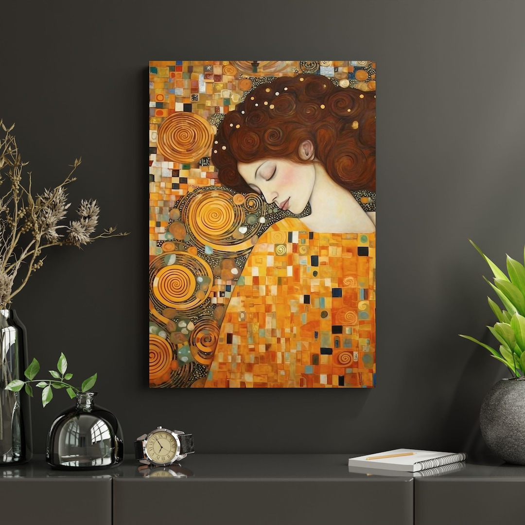 Gustav Klimt Canvas Print: Modern Art Nouveau Home Decor - Etsy