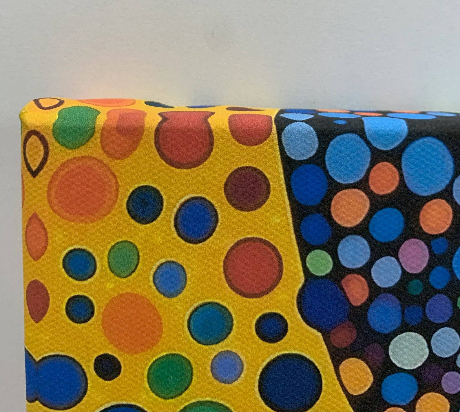 Abstract Polka Dot Art: Bold Geometric Canvas or Poster Print - Etsy
