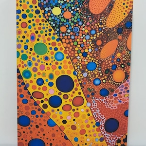 Abstract Polka Dot Art: Bold Geometric Canvas or Poster Print - Etsy