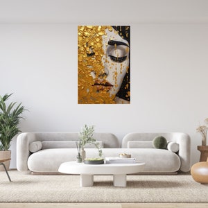 Gustav Klimt Art Nouveau Gold Crying Poster or Canvas Print Wall Art ...