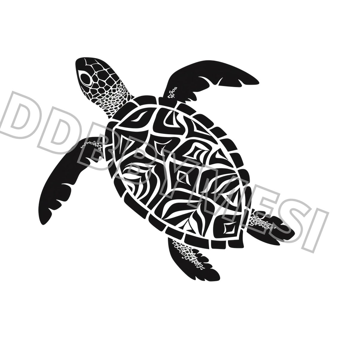 Sea Turtle SVG Design: Sea Turtle, Seaturtle Svg, Ocean SVG, Png, DXF ...