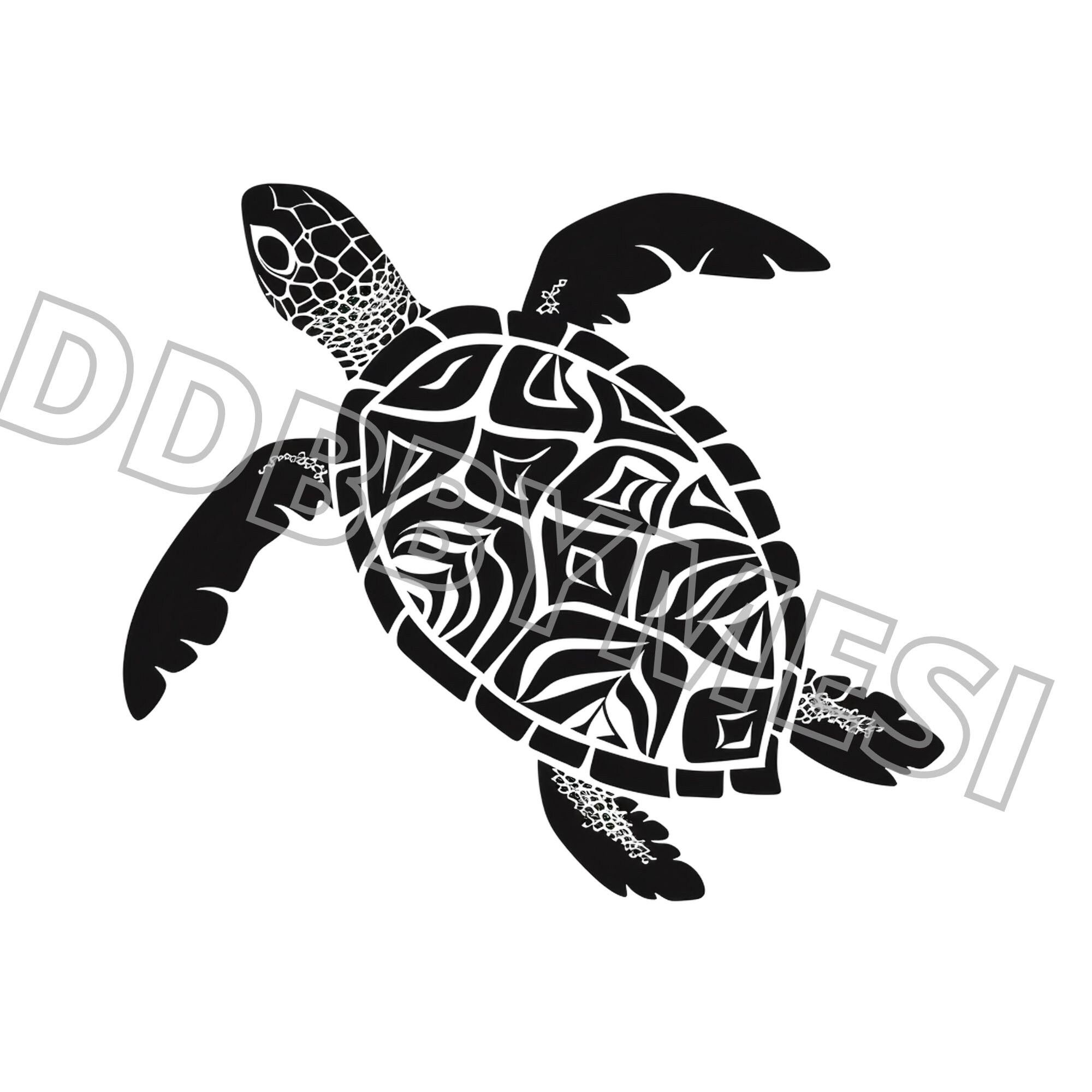 Sea Turtle SVG Design: Sea Turtle, Seaturtle Svg, Ocean SVG, Png, DXF ...