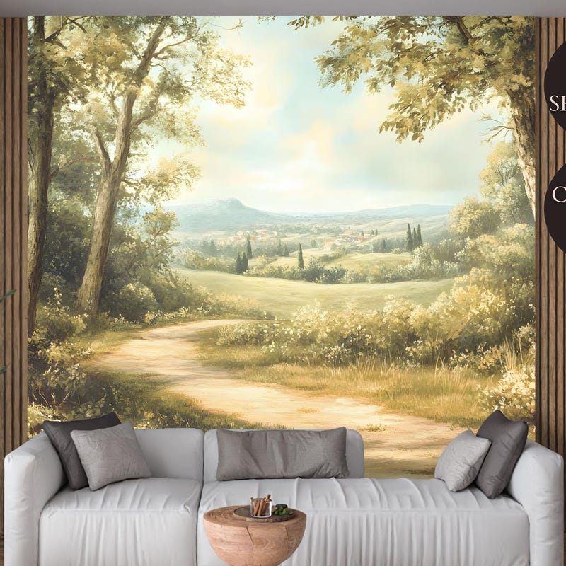 Tuscan Wallpaper - Etsy