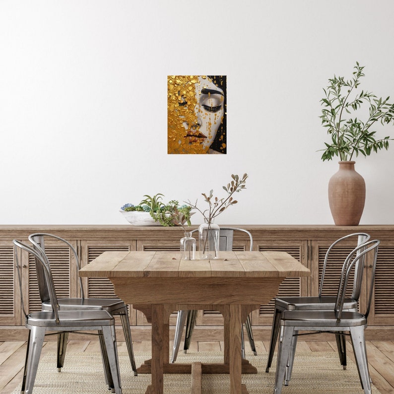 Gustav Klimt Art Nouveau Gold Crying Poster or Canvas Print Wall Art ...