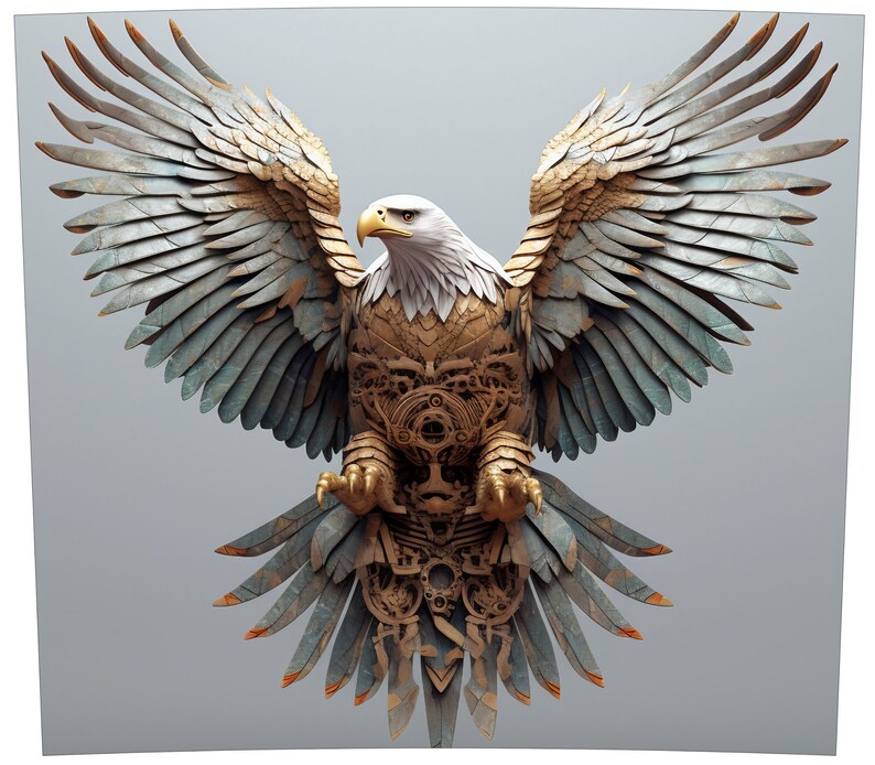 3D Full Eagle Body 20 Oz Skinny Tumbler Sublimation Design - Etsy