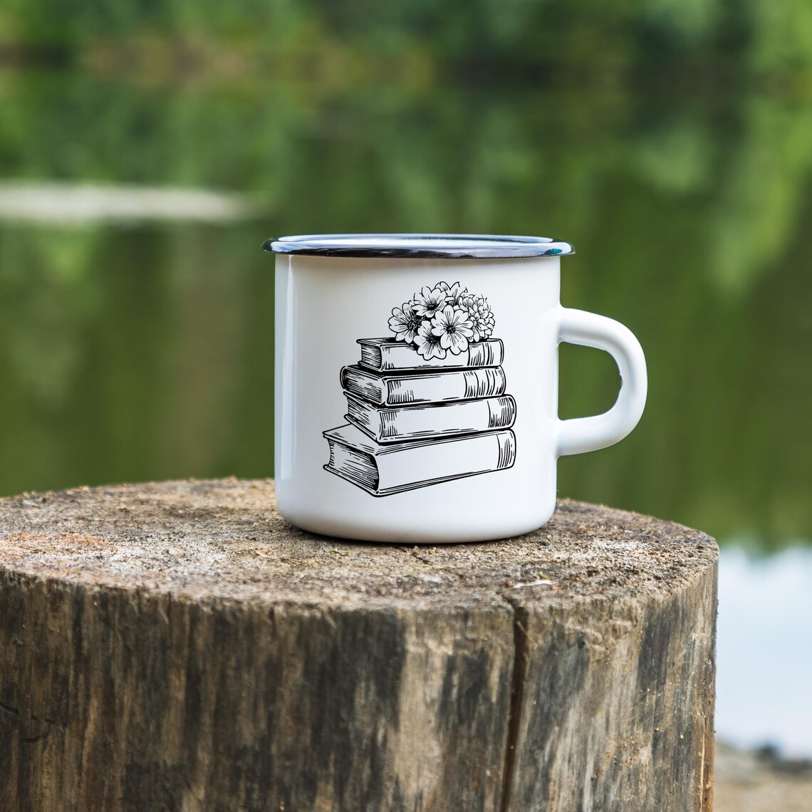 Floral Book Stack SVG Collection: Reading Designs (PNG, PDF) - Etsy