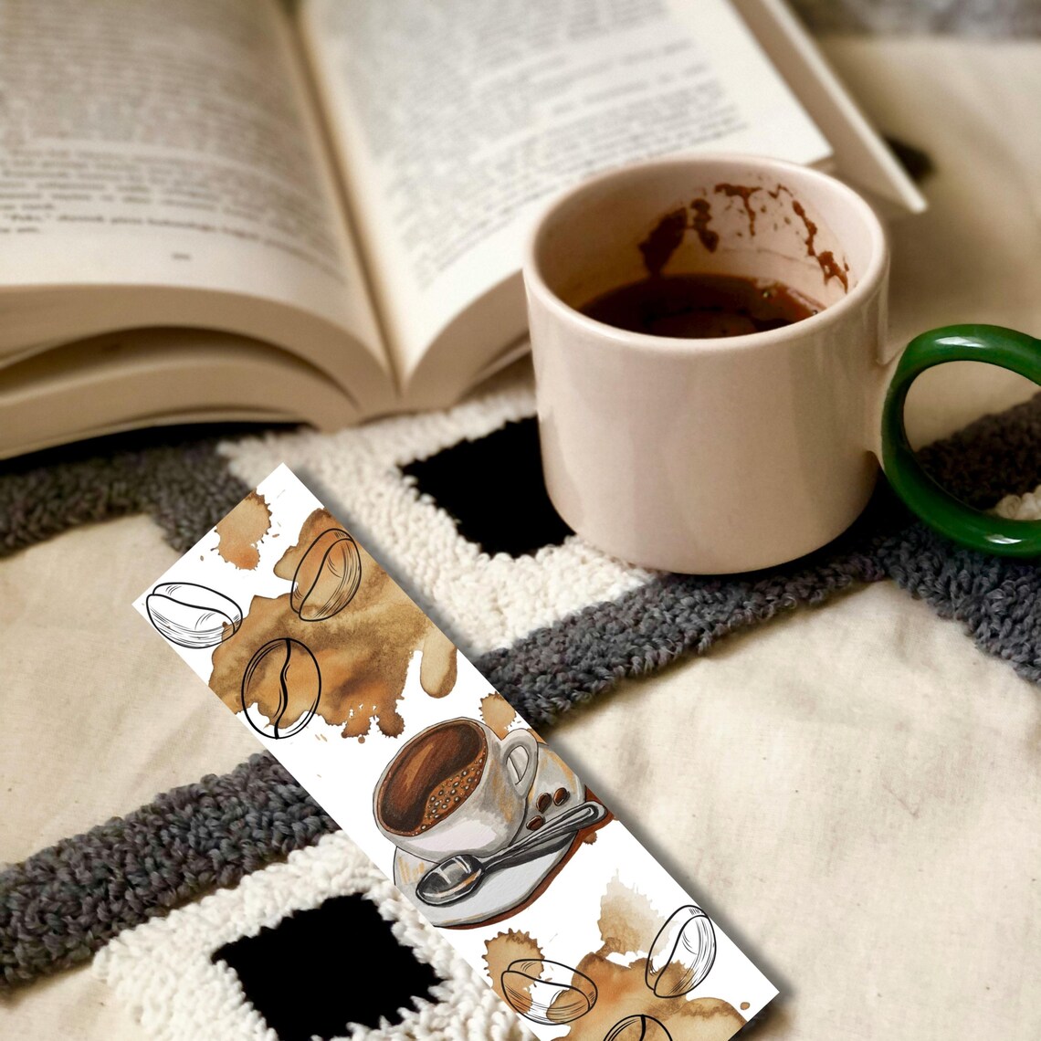 Coffee Bookmarks Printable Set: Reader Gift (digital Download) - Etsy