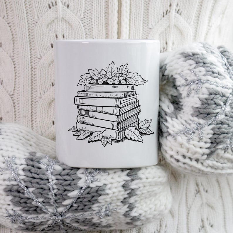 Floral Book Stack SVG Collection: Reading Designs (PNG, PDF) - Etsy