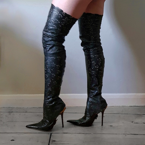 Thigh High Boots - Etsy