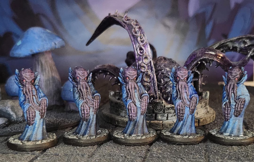 Mind Flayer Miniatures (5-pack) • 28mm Illithid | Dungeons & Dragons ...