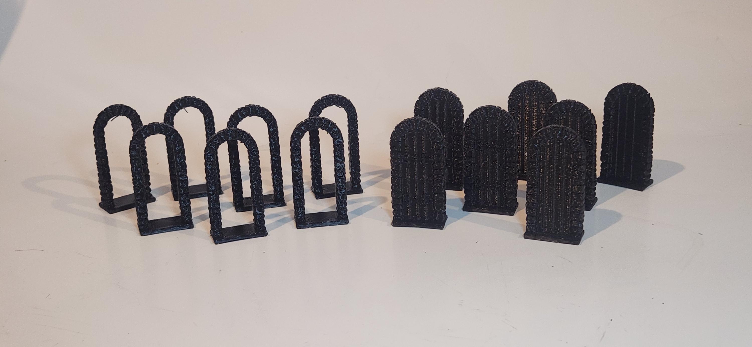 3D Printed and Painted Heroquest Style Doors for D&D, Pathfinder ...
