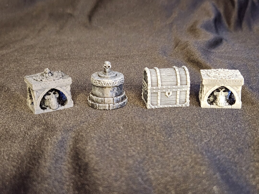 28mm 3d-printed Furniture for D&D, Pathfinder, Frostgrave, Etc. - Etsy