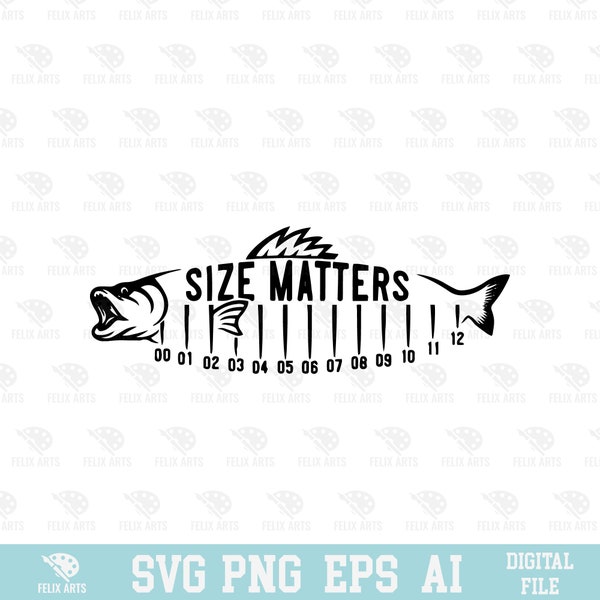Fish Ruler Svg - Etsy