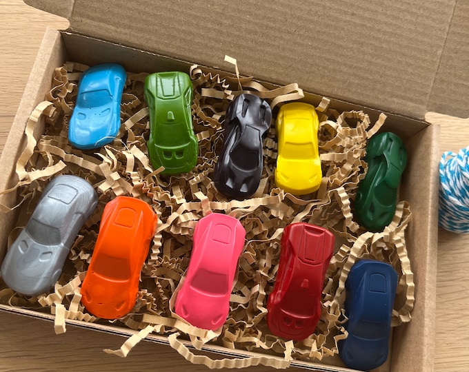 10 Car Crayons - Etsy UK