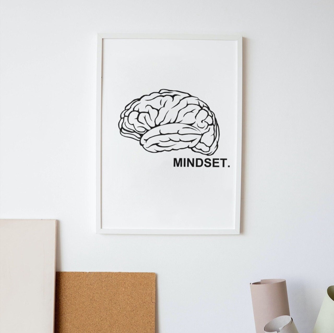Printable Mindset Slogan Digital Art Print, Motivation Wall Art ...