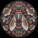 Flora and Fauna Bee Round Rug Hand-tufted 100% Wool Handmade Area Rug ...