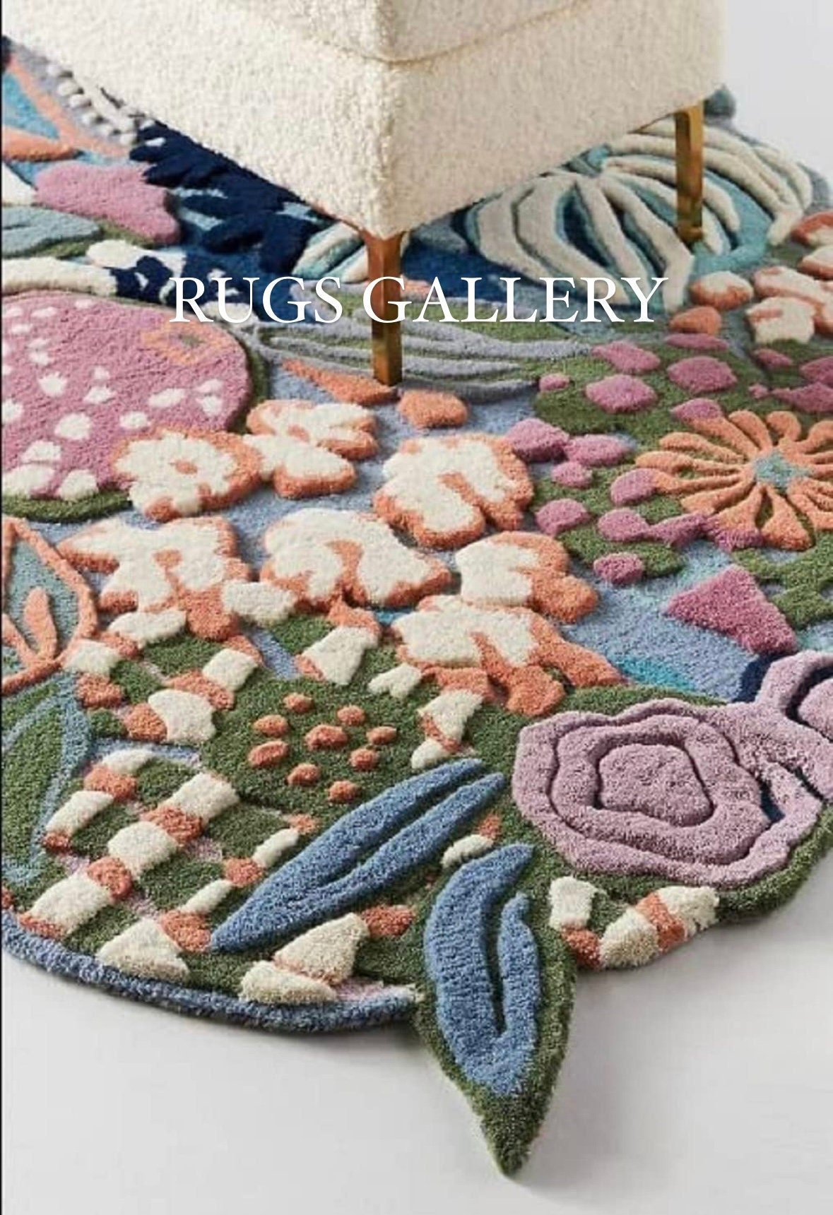 Heavy Floral Made by Hand Luxury Wool Rug - Etsy