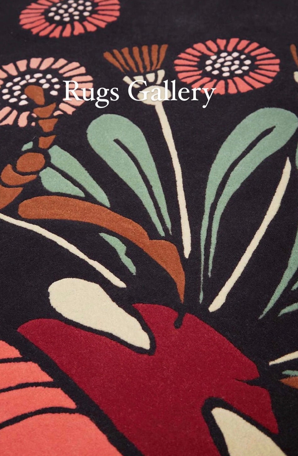 Flora and Fauna Bee Round Rug Hand-tufted 100% Wool Handmade Area Rug ...