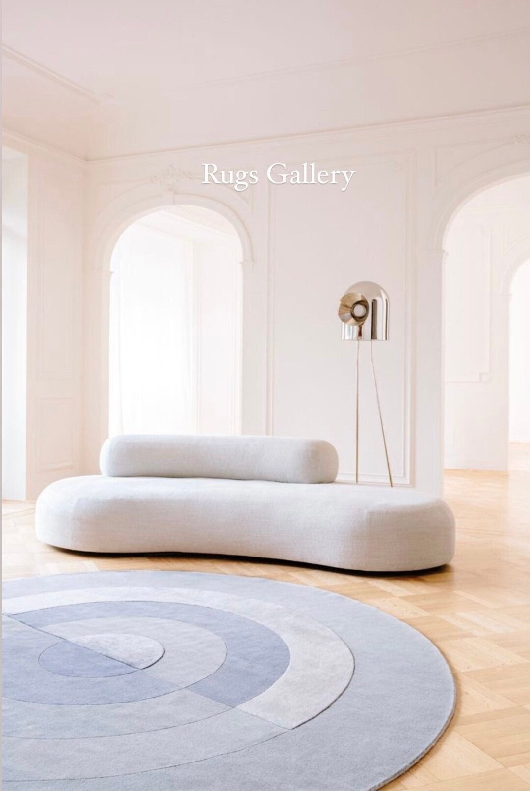 Soft Round Modern Rug Hand Tufted Rug Made With 100% Wool for Bedroom ...