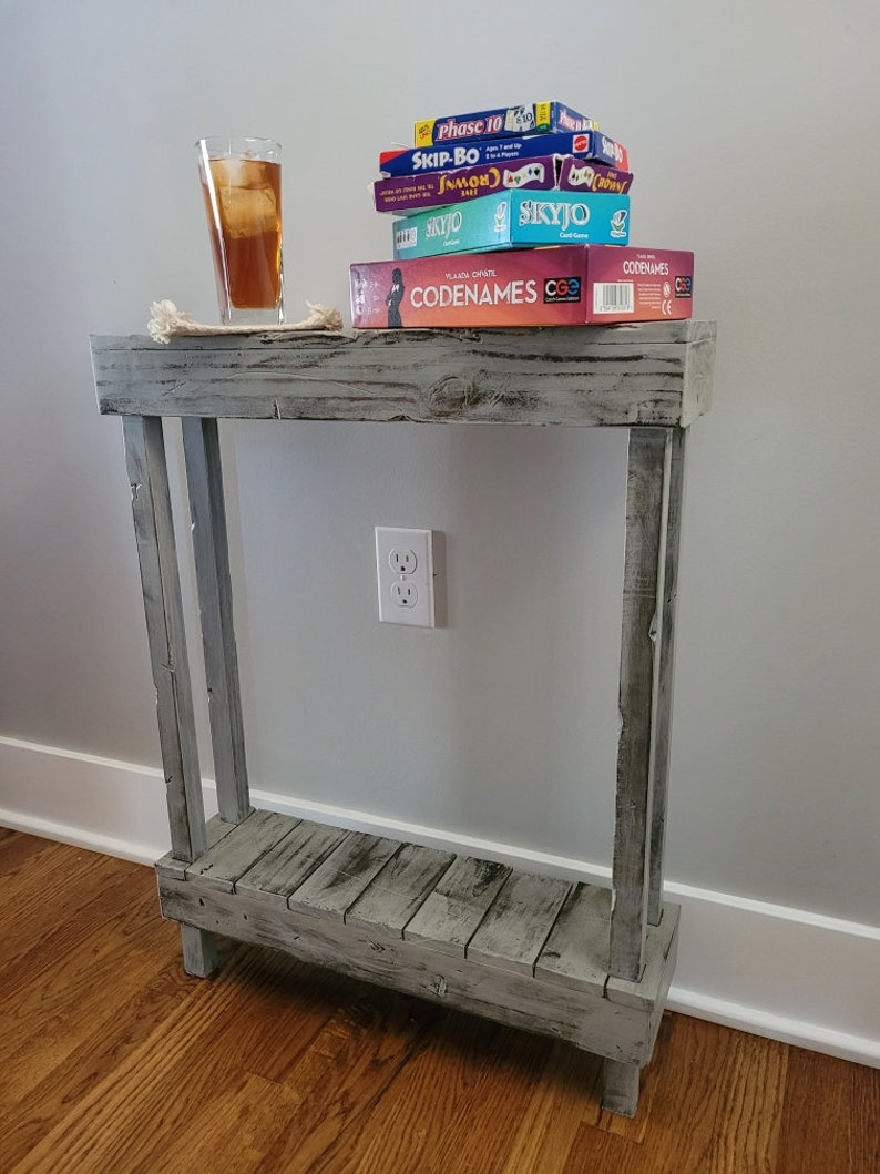 Distressed/rustic Matching, Narrow End Tables - Etsy