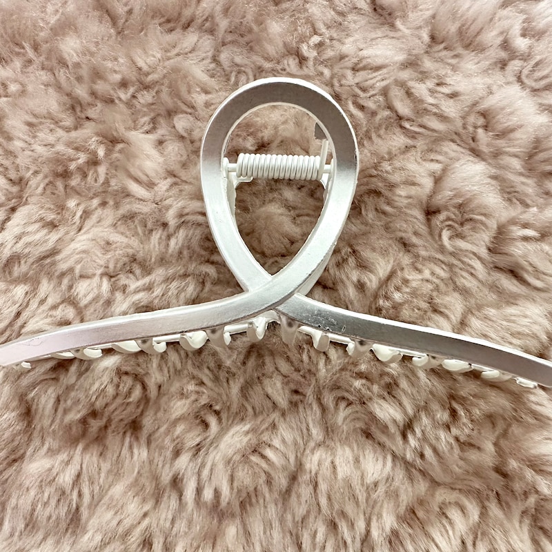 Silver Hair Clip - Etsy