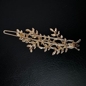 Gold Leaf Hair Clip: Metal Barrette, Greek Bridal Accessory - Etsy