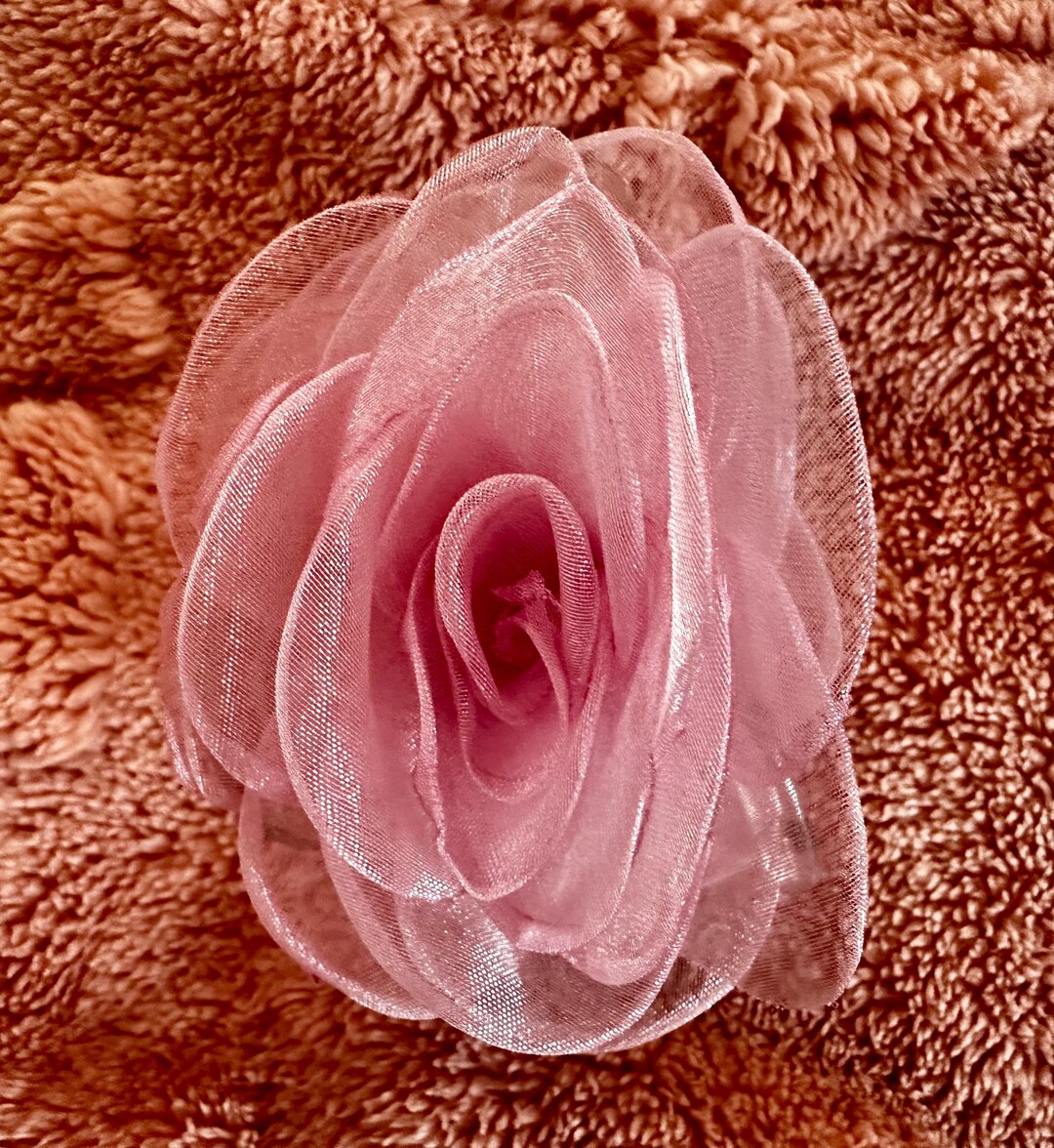 Pink Hair Claw Oversize Rose Clip, Large Floral Hairclip, Gift for Her ...