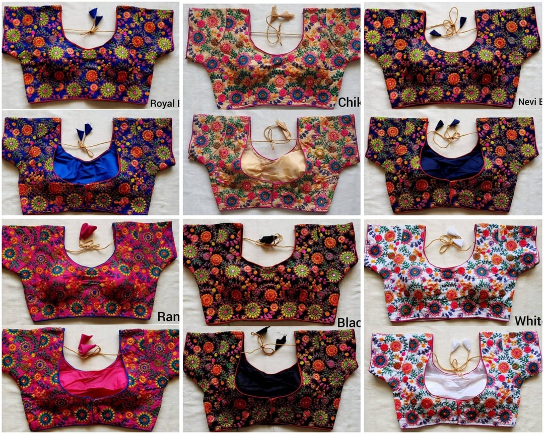 New Fancy Embroidered Work Designer Blouses for Women USA Parties New ...