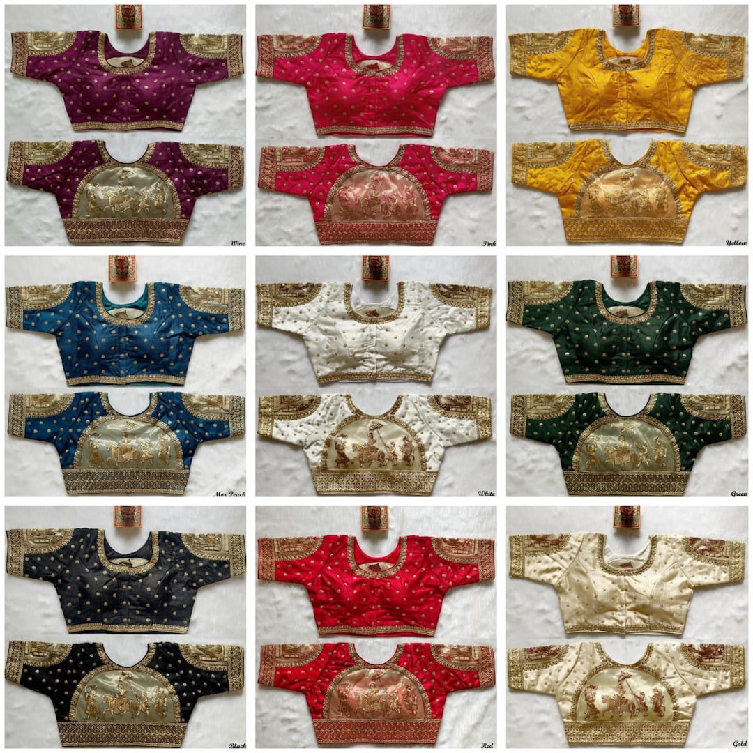 Handmade Embroidered Work Blouses for Women Latest Collection Bollywood ...