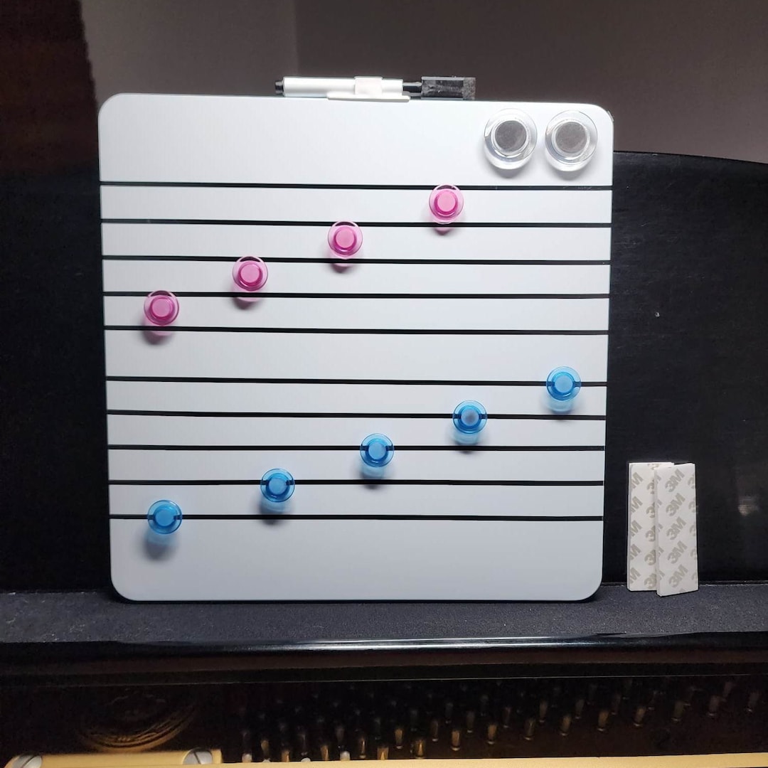 Grand Stave Whiteboard & Magnets - Etsy Australia