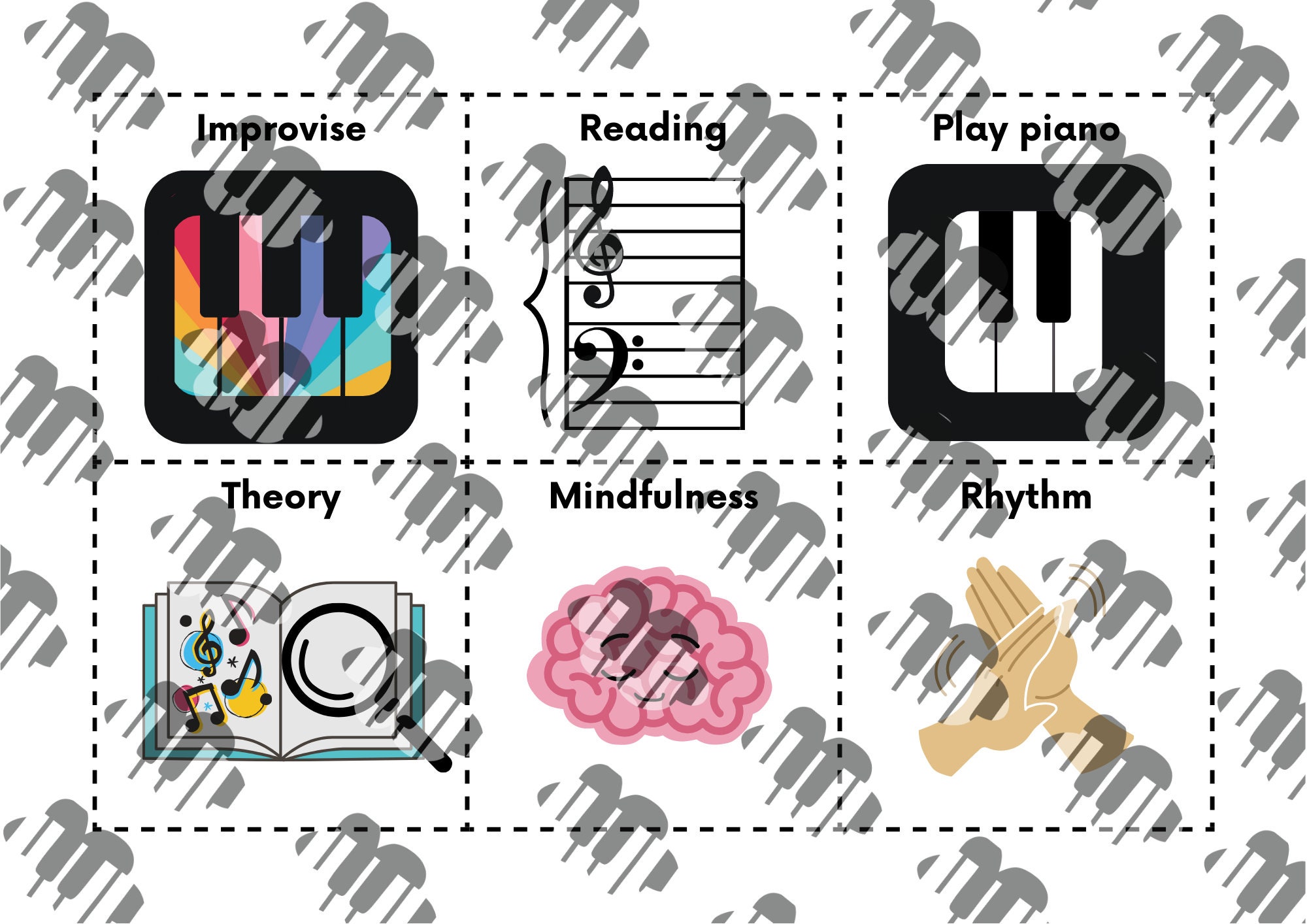 DIY Visual Aid Cards: Music Teaching - Etsy