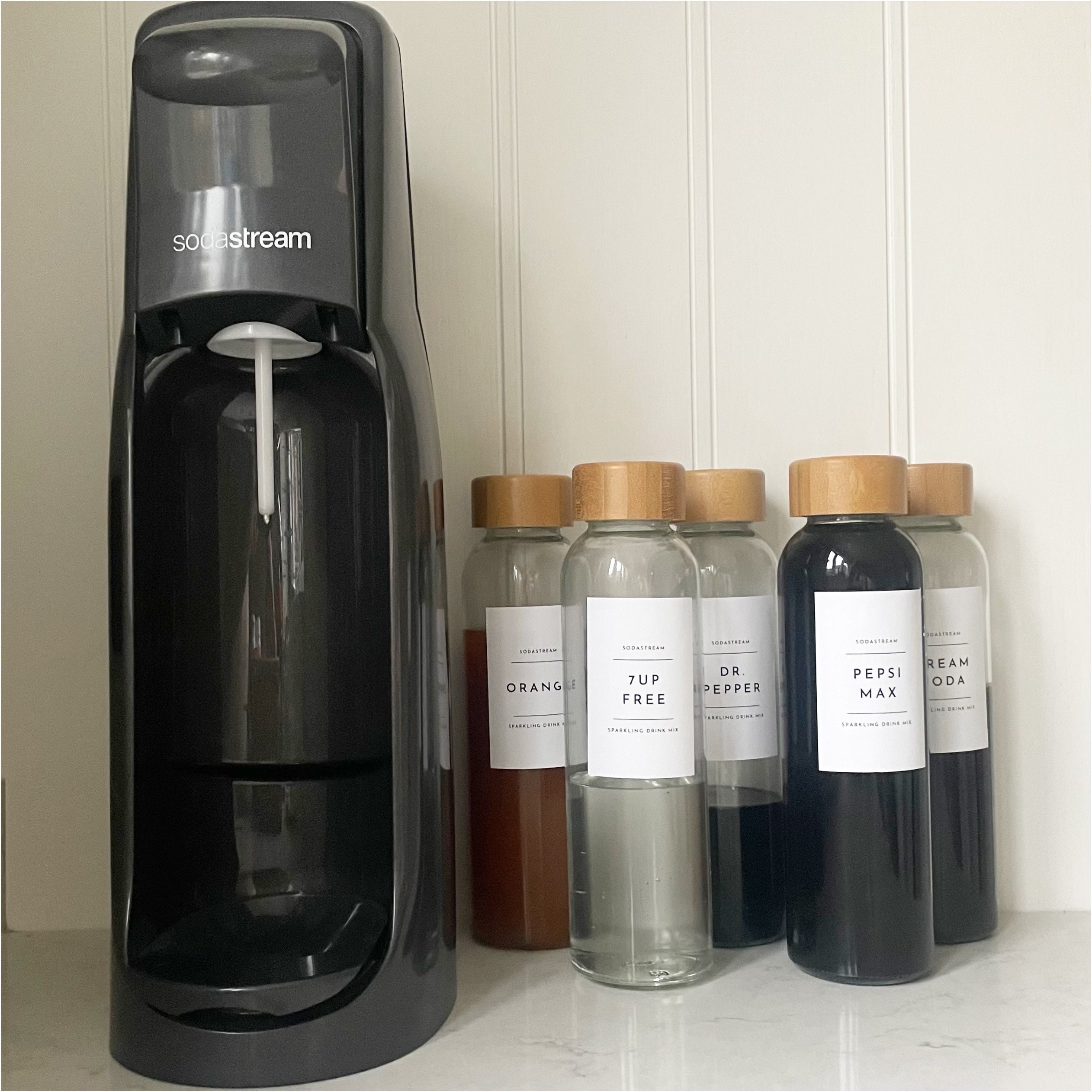 75mm X 50mm Sodastream Syrup Labels. Waterproof Storage Bottle Labels ...