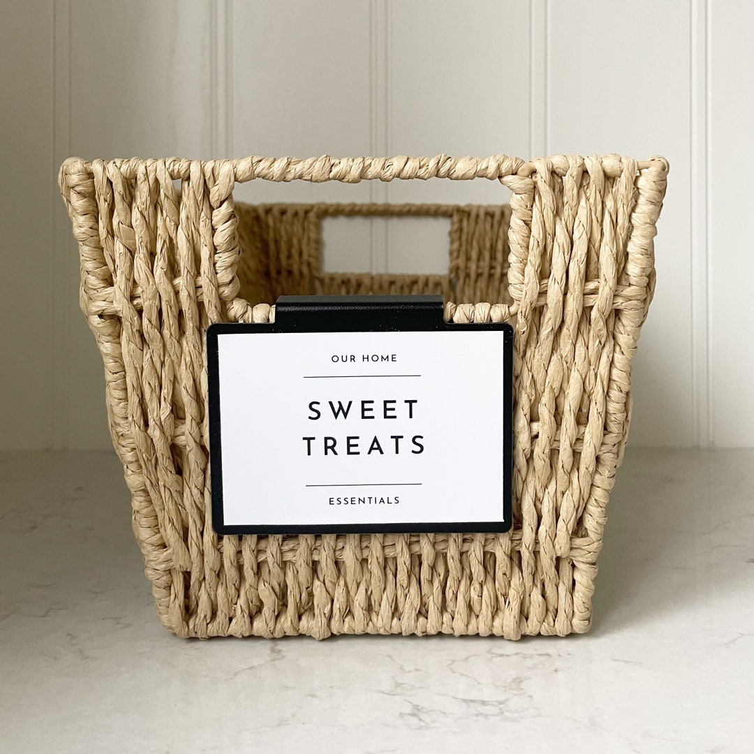 Personalised Basket Clip Labels: Waterproof Minimalist Acrylic Tags ...