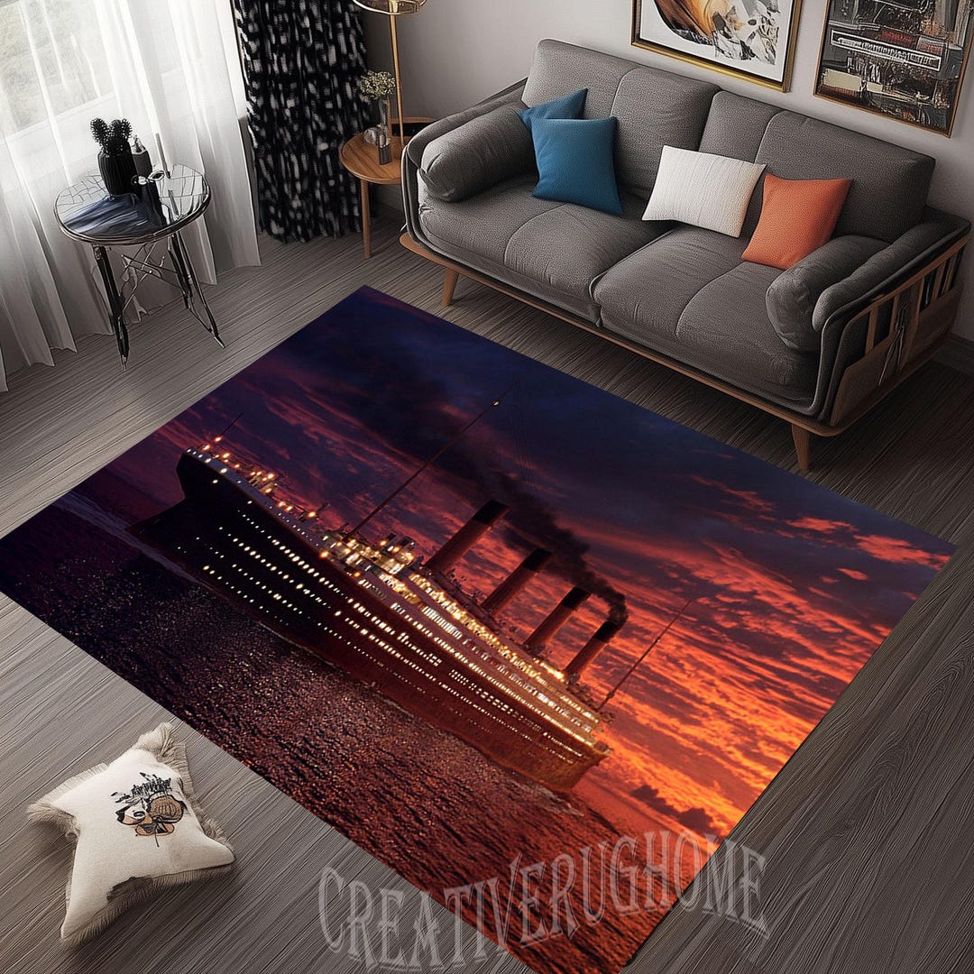 Titanic Rug,titanic Ship Rug,movie Rug,decorative Rug,living Room Rug ...