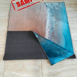 Sea Rug, Sandy Beach Rug, Sea Wave Rug, Beach Rug, Water Texture Rug ...