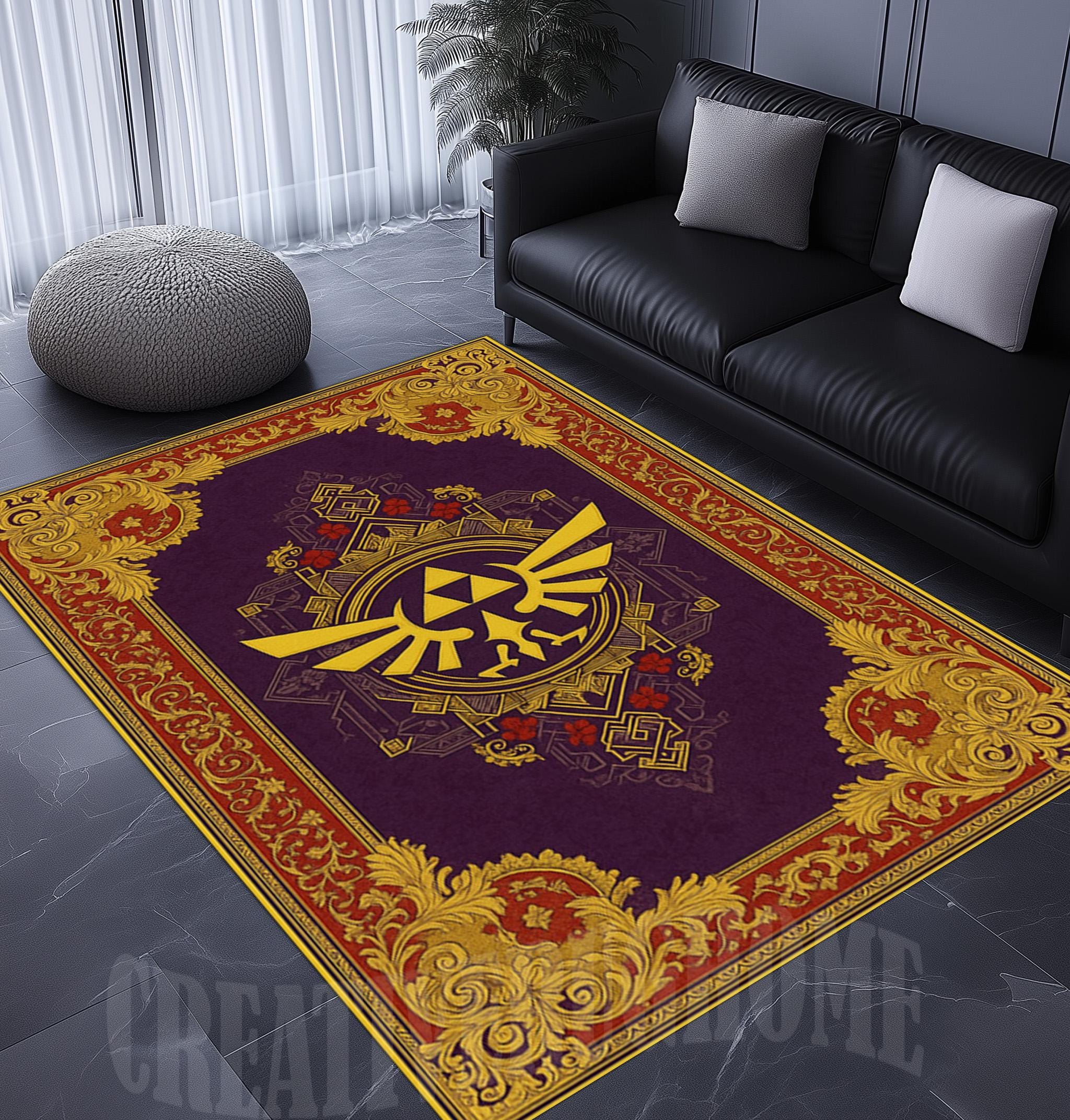 Zelda Legend Rug, Game Room Decor, Gamer Gift - Etsy