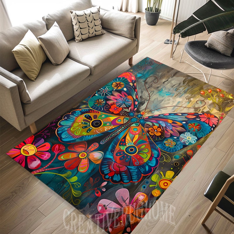 Butterfly Rug - Etsy
