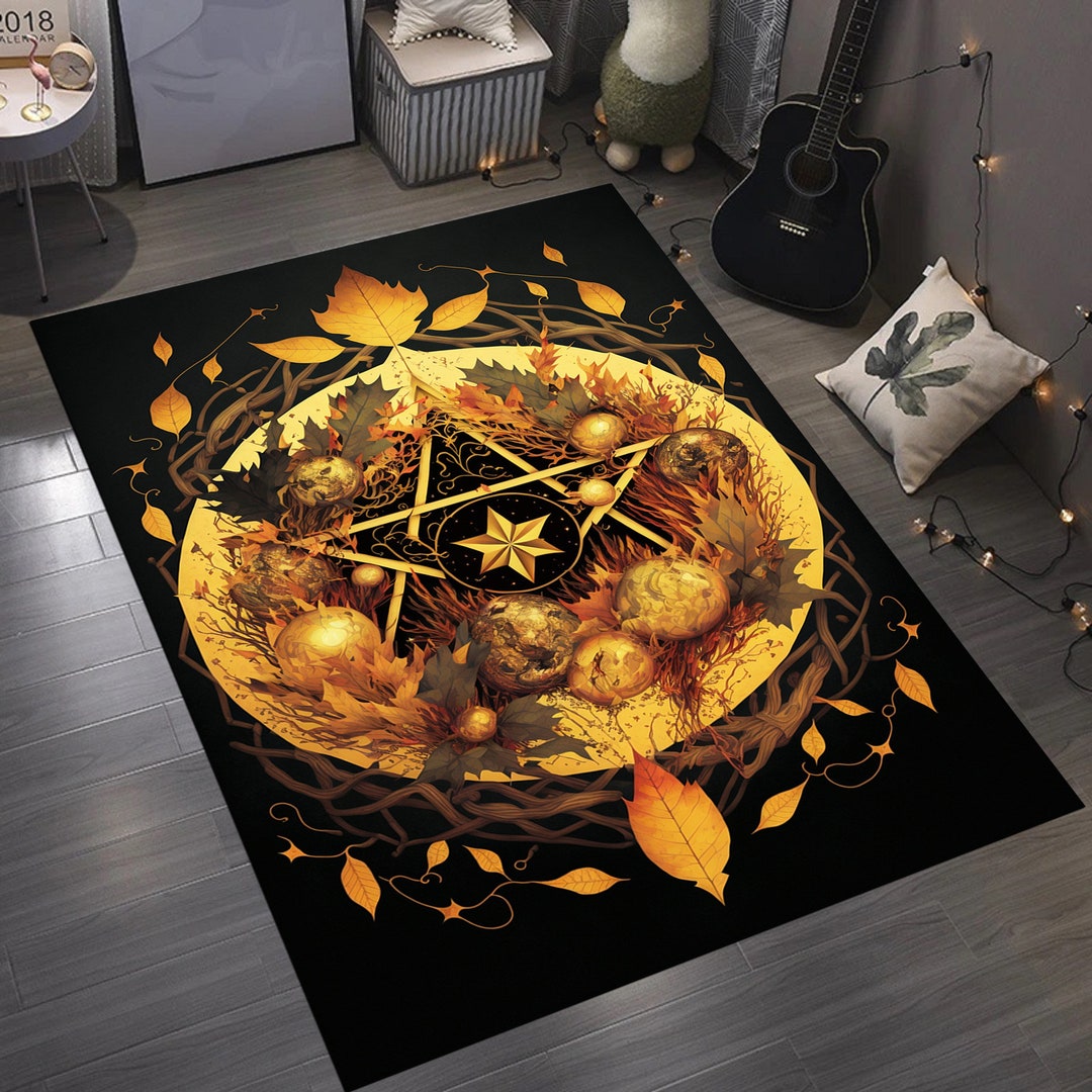 Pentagram Rug, Satan Rug, Devil Rug, the Star Rug, Satanic Carpet ...