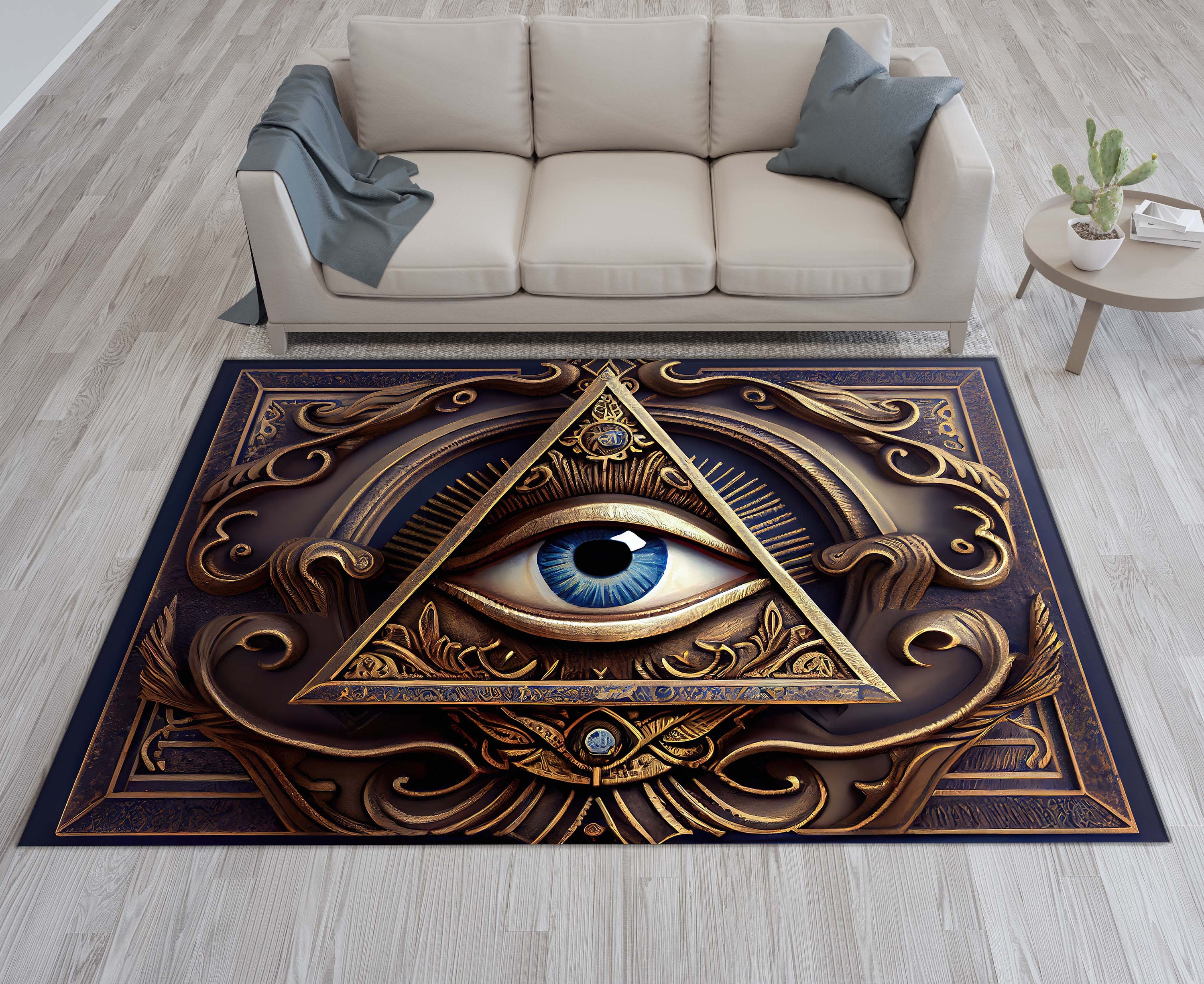 Masonic, Masonic Eye Rug, Decorative Eye Rug, Eye Rug, Modern Eye Rug ...