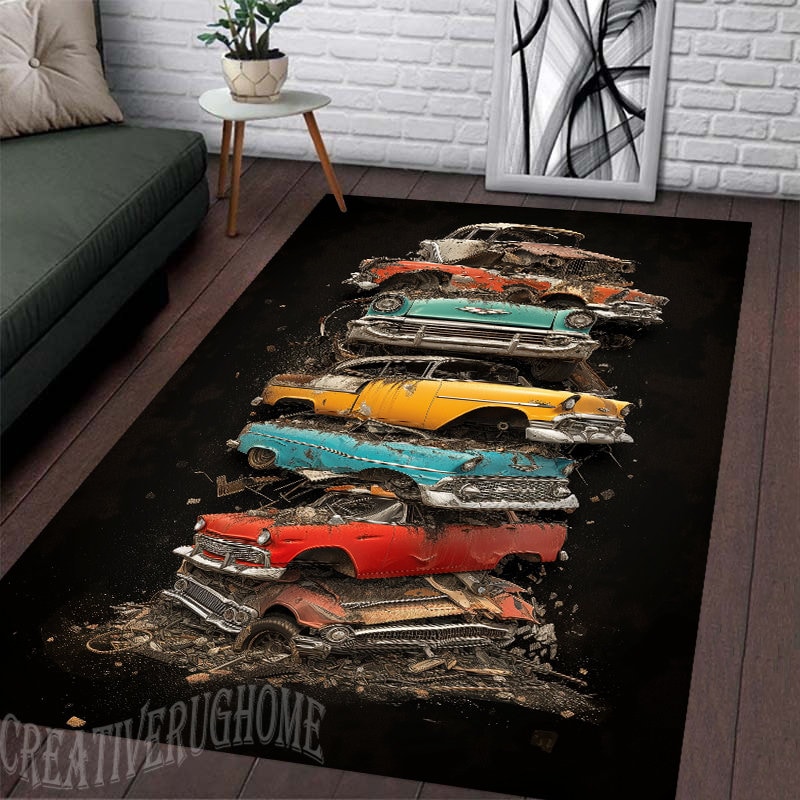 Car Theme Rug - Etsy