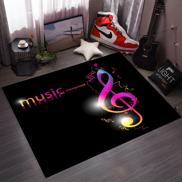 Music Note Area Rug - Etsy