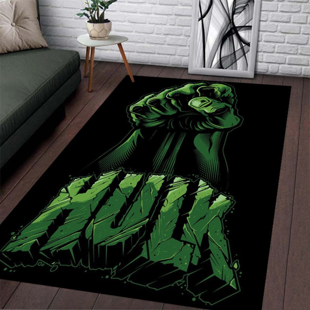 Hulk, Hulk Rug, Hulk Man Rug, Green Man Rug, Gift Hulk Rug, Kids Room ...