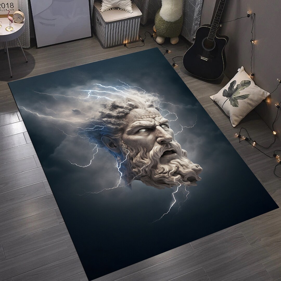 Greek Mythology, Greek Mythology Rug,helen Mythology, Zeus King of the ...