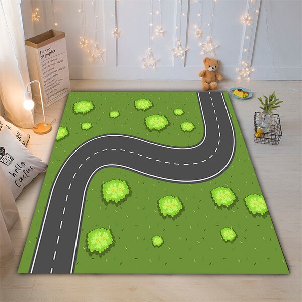 Race Track Rug - Etsy