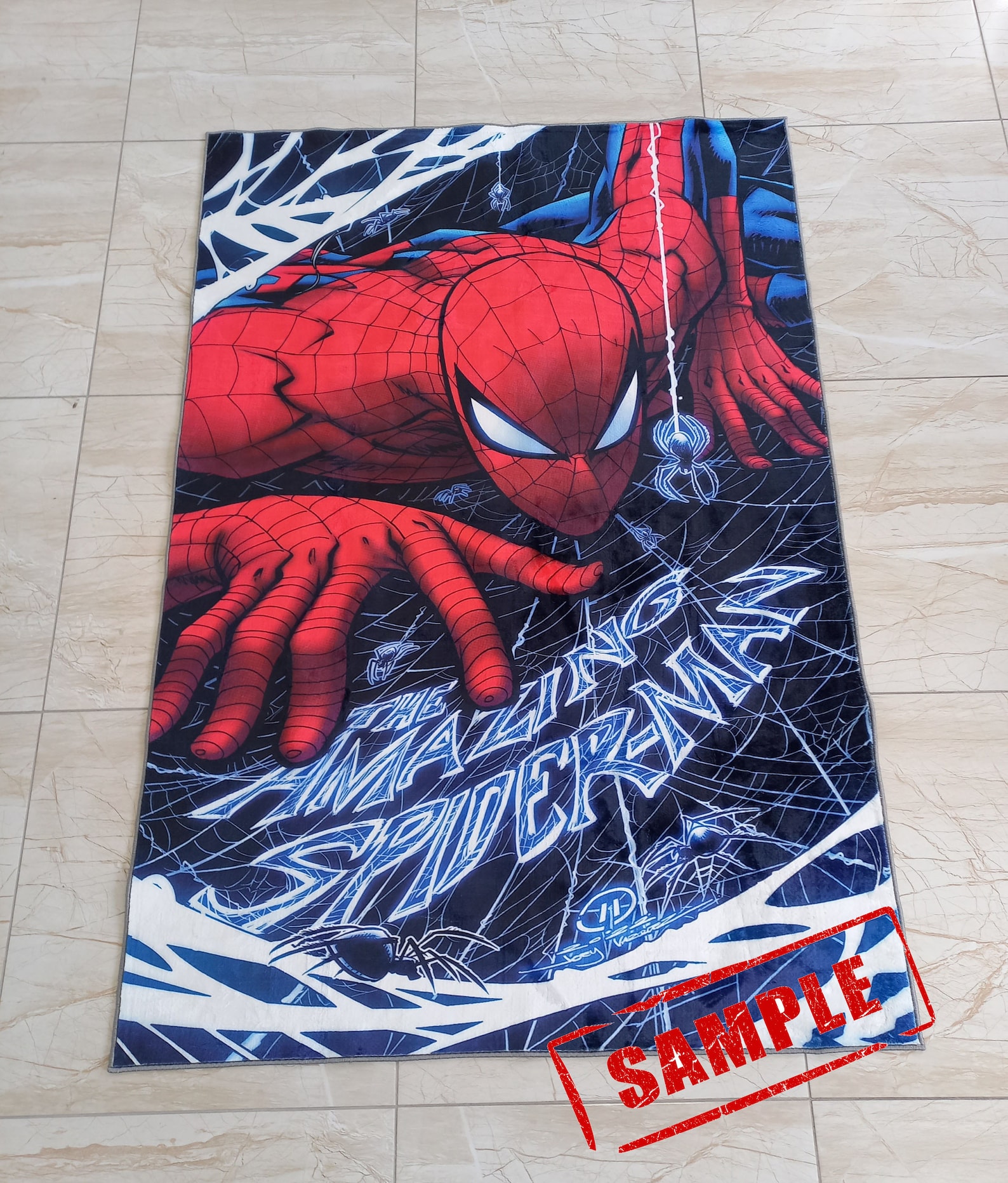 Spiderman, Spiderman Rug, Spider Man Rug, Kids Room Rug, Gift Spiderman ...