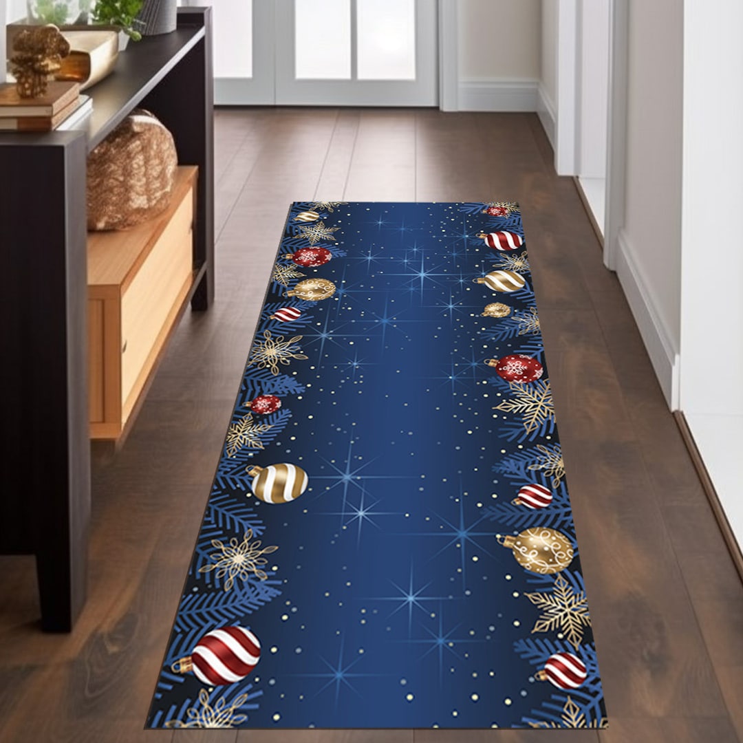 Christmas Rug, Merry Christmas Rug, Christmas Runner Rug, New Year Rug ...