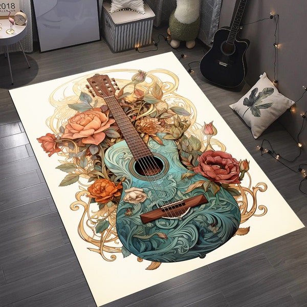 Guitar Rug - Etsy